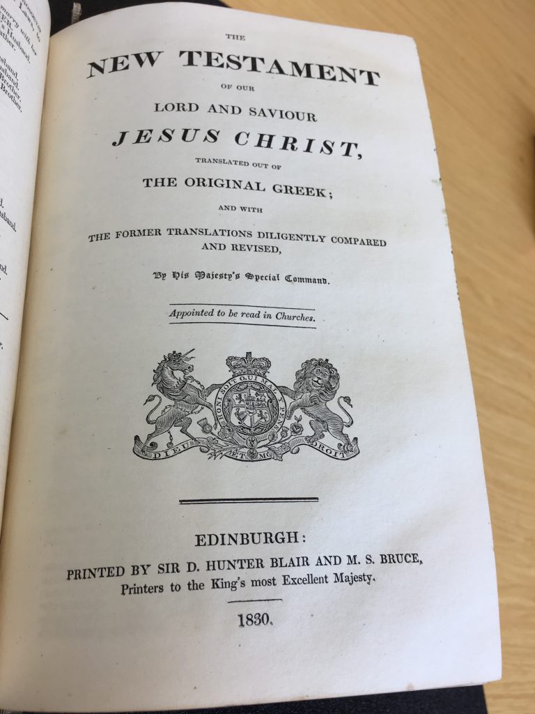 The Scottish Bible – The Bible as Book: